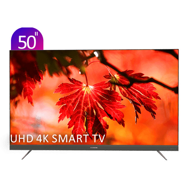 قیمت و خرید تلویزیون uhd 4k هوشمند ایکس‌ویژن سری 8 مدل xtu865 سایز 50 اینچ