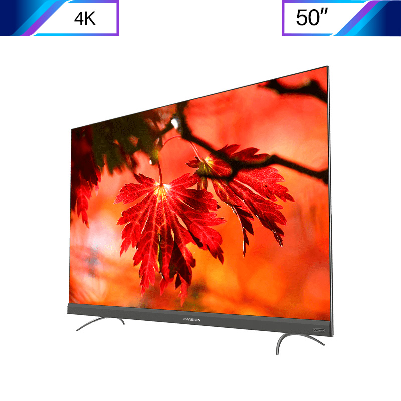 قیمت و خرید تلویزیون uhd 4k هوشمند ایکس‌ویژن سری 8 مدل xtu865 سایز 50 اینچ