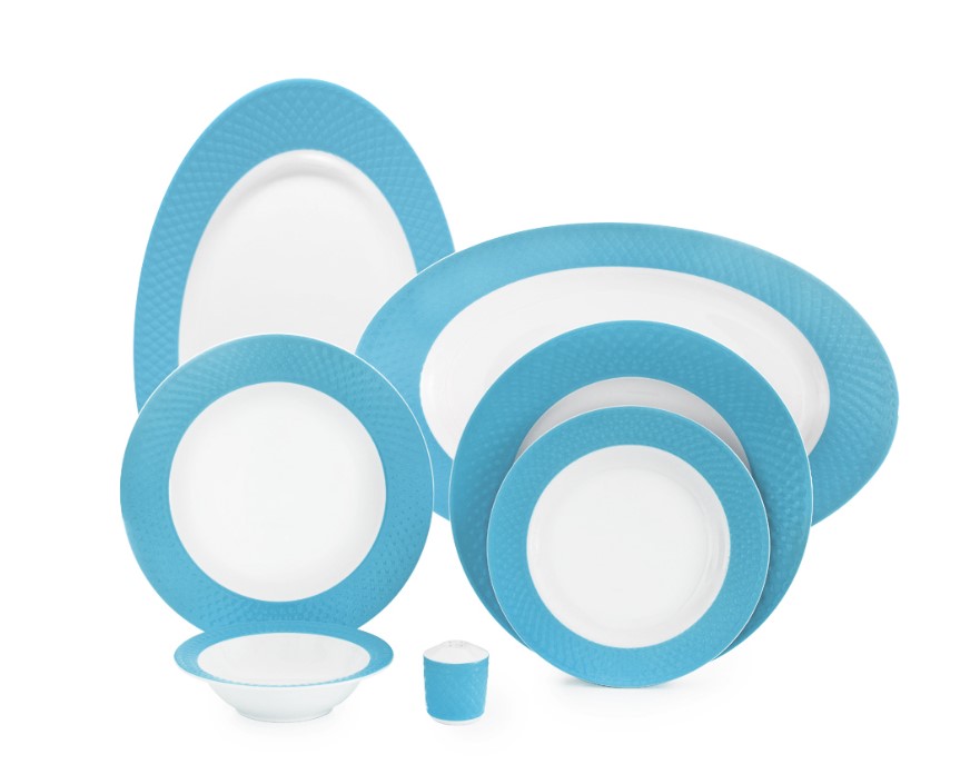 قیمت و خرید سرویس چینی 28 پارچه غذاخوری رادیانس طرح آسمان